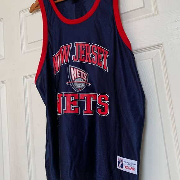 LOGO 7 | Shirts | Vintage 99s New Jersey Nets Logo 7 Jersey Brooklyn ...
